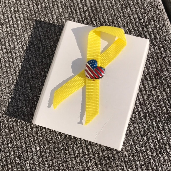 Avon | Jewelry | Yellow Ribbon American Flag Pin | Poshmark